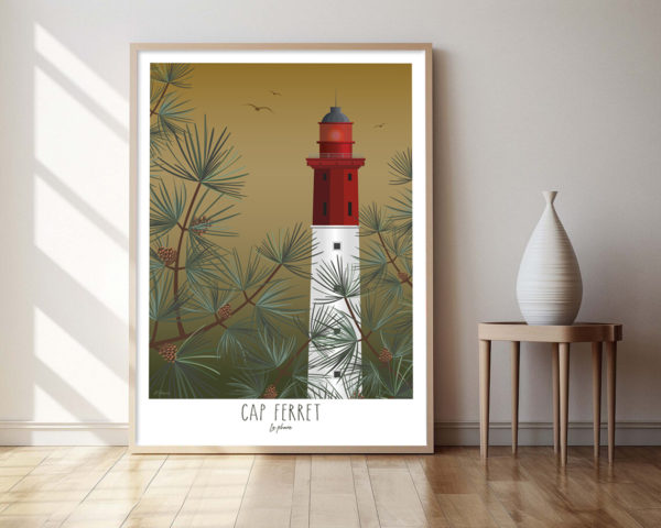 Affiche Phare du Cap-Ferret Bassin Arcachon